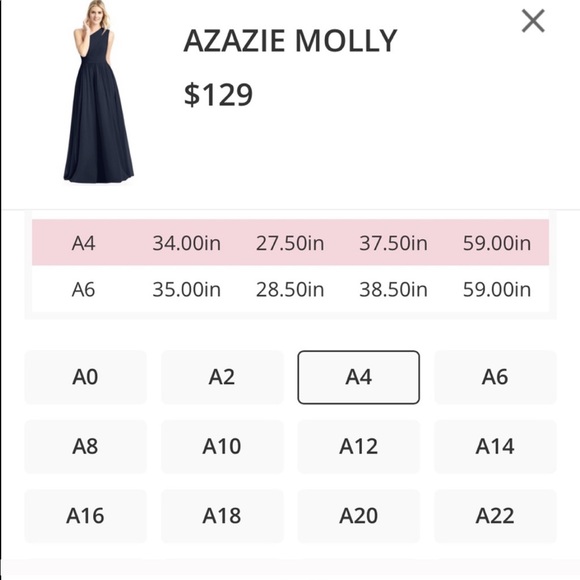 Azazie | Dresses | Azazie Bm Gown Navy Chiffon Size 4 Worn Once | Poshmark